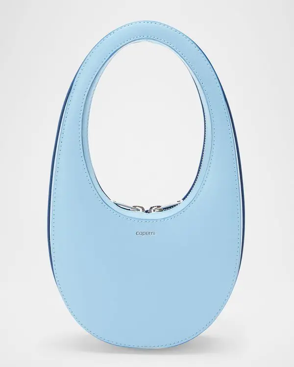 Coperni Swipe Mini Leather Top-handle Bag - Blue