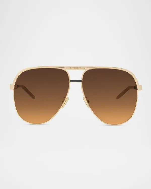 Givenchy Aviator Metal Sunglasses - Sengldbrng