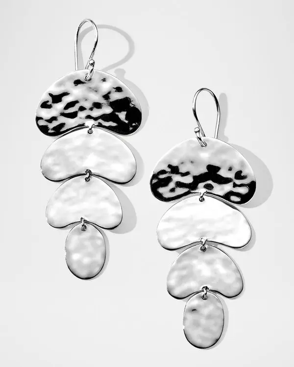 Ippolita Classico Crinkle Organic 4-tier Drop Earrings