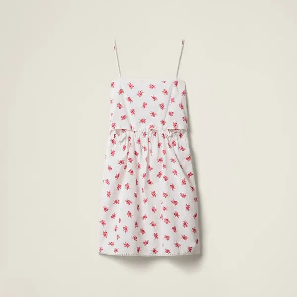 Miu Miu Slubbed Poplin Dress