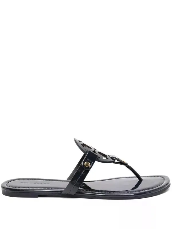 Tory Burch Miller Patent Sandals - Blue