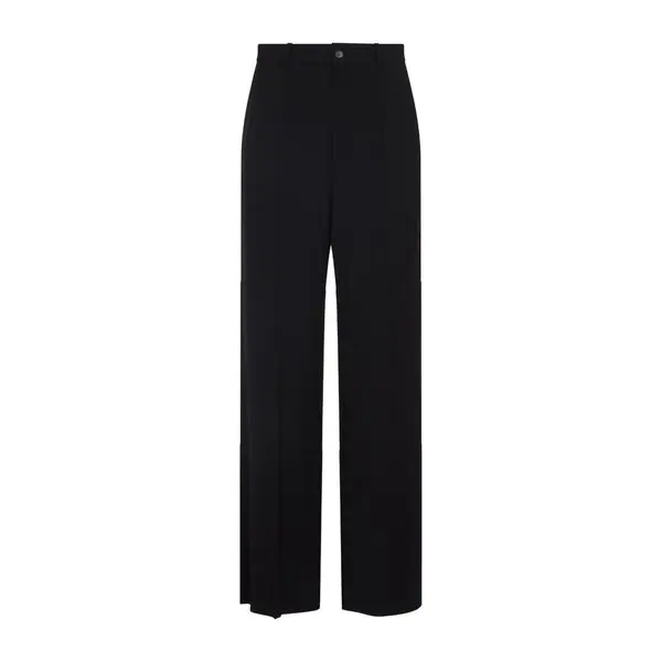 Balenciaga Tailored Wide Leg Pants - Black