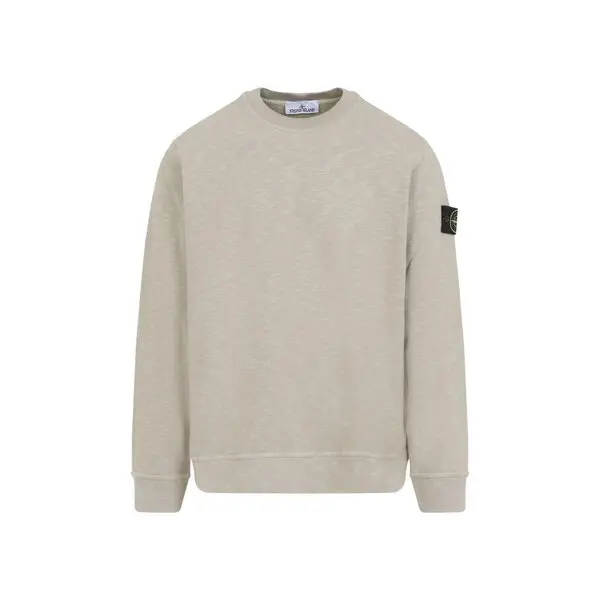 Stone Island Cotton Jersey Sweatshirt - Beige