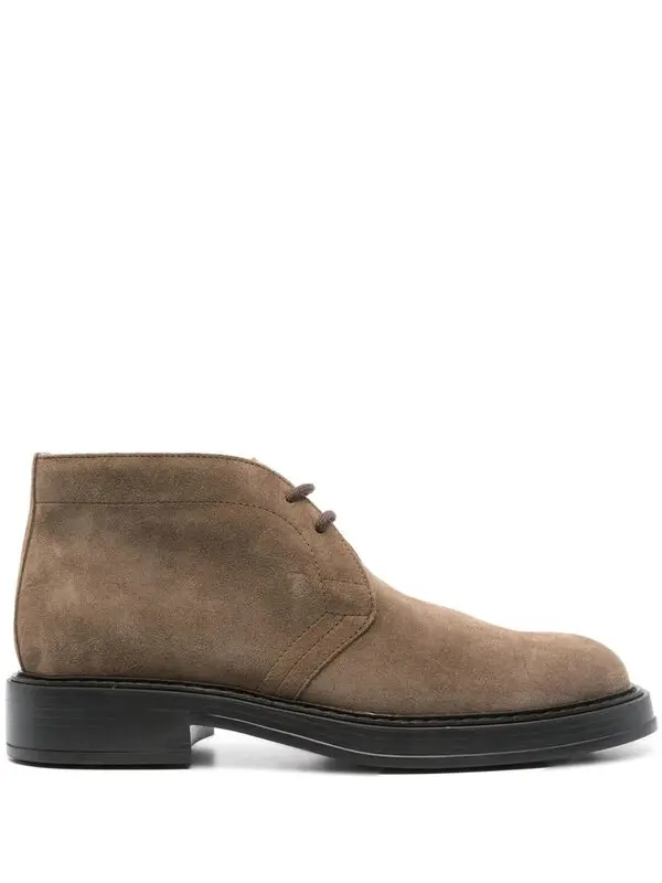 TOD'S Suede Leather Ankle Boots