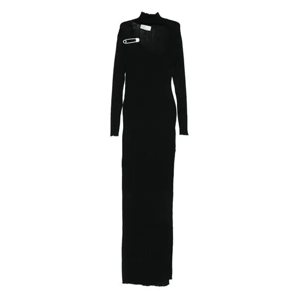 Giuseppe Di Morabito Ribbed Texture Dress - Black