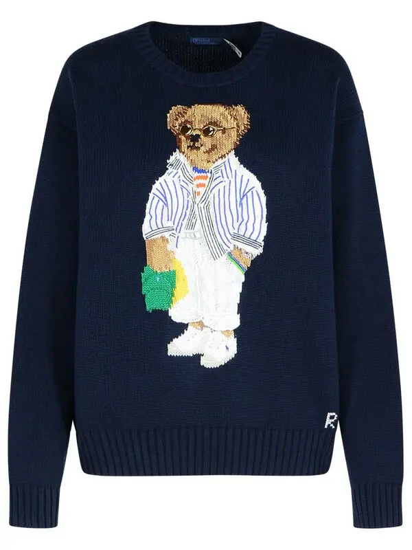 Ralph Lauren Cotton Crewneck Sweater - Blue
