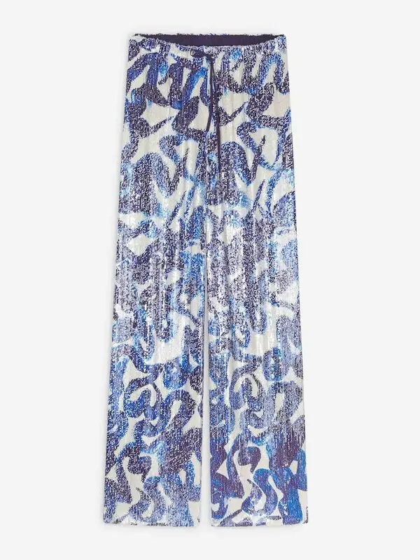 Dries Van Noten Sequin-embroidered Trousers