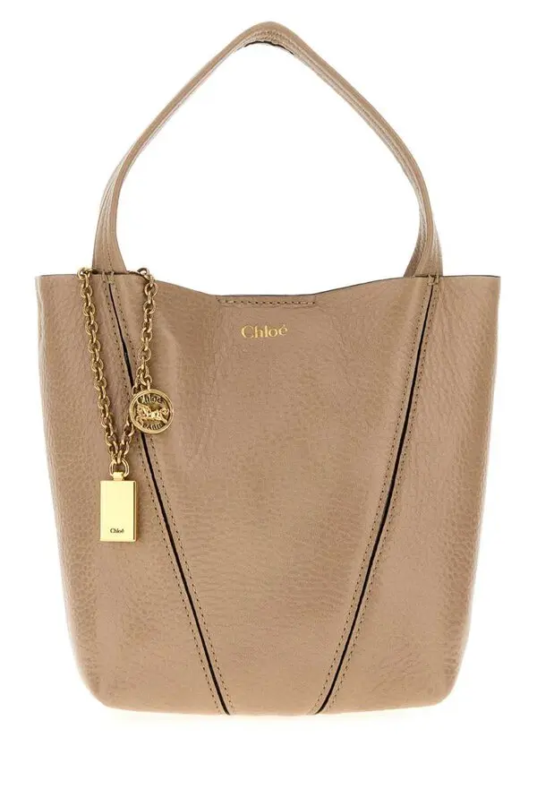 Chloé Spin Small Shopping Bag - Beige O Tan