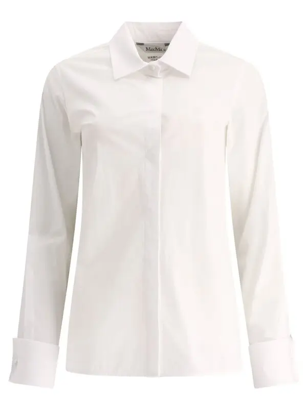 Max Mara Cotton Poplin Shirt - White