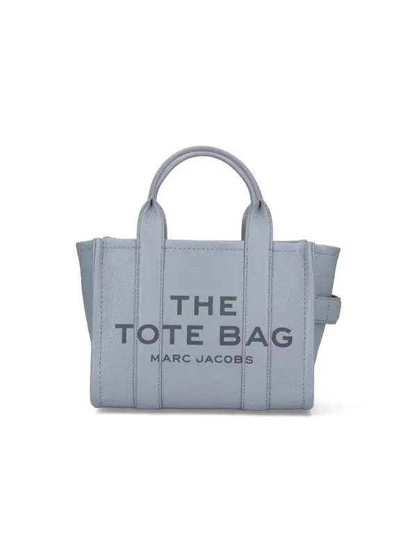Marc Jacobs Leather Tote Bag - Grey