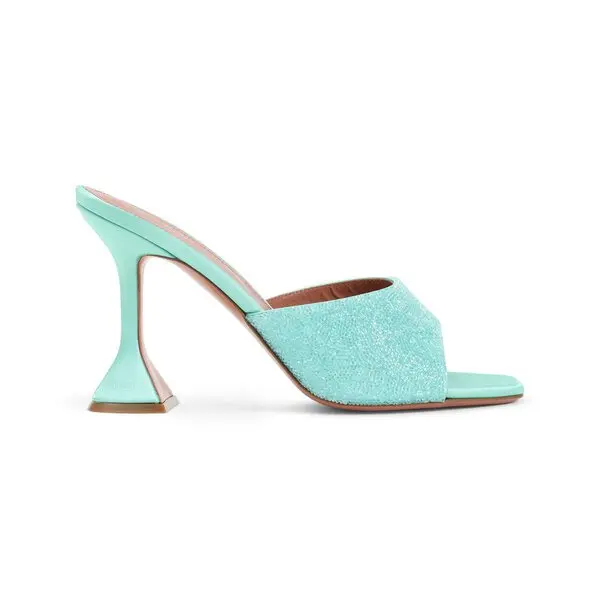 Amina Muaddi Lupita Crystal Dust 95 Sandals