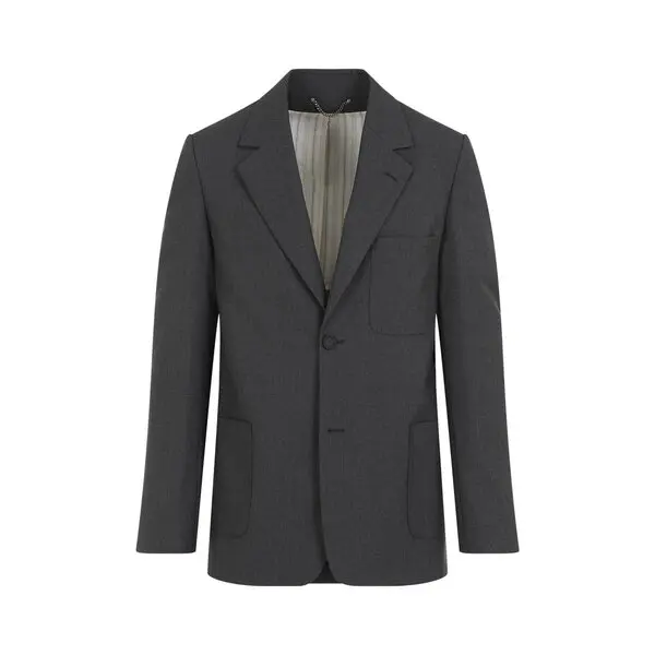 Golden Goose Anthracite Melange Virgin Wool Deconstructed Jacket