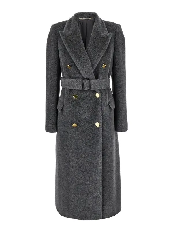 Tagliatore Alpaca And Wool Coat - Gray