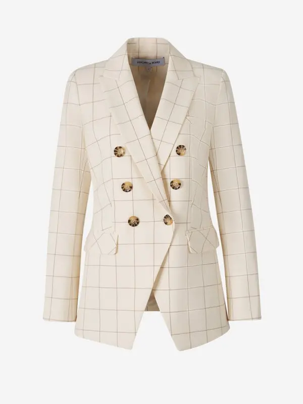 Veronica Beard Checkered Charleston Blazer