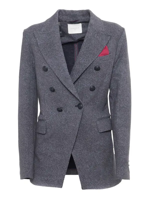 CIRCOLO 1901 Double Breasted Jacket - Gray