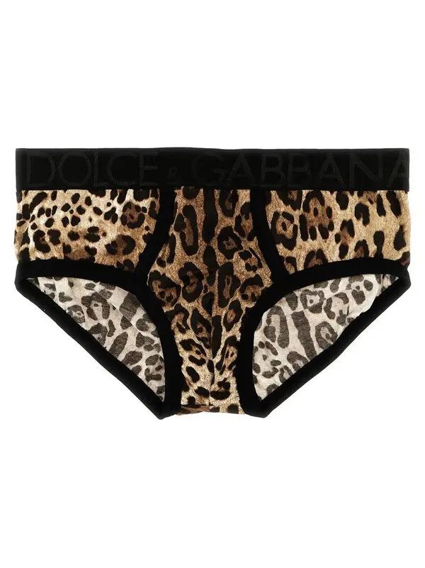 Dolce & Gabbana Animal Print Brief - Multicolor