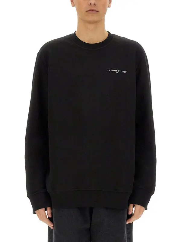 IH NOM UH NIT Crown Mask Print Sweatshirt - Black
