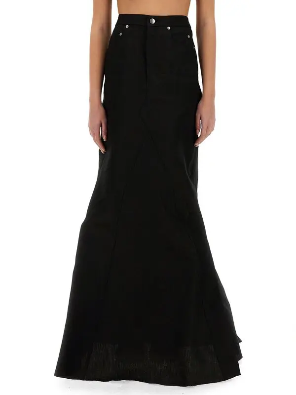 Rick Owens Maxi Skirt - Black