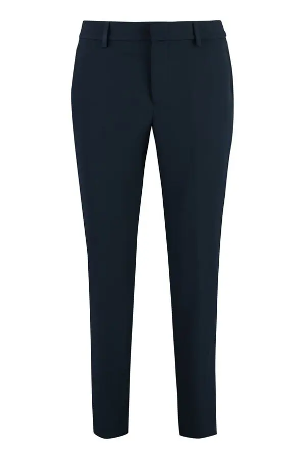 PT TORINO Techno Fabric Tailored Trousers - Blue