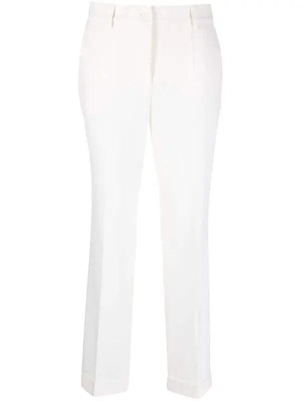 P.a.r.o.s.h High-waist Cropped Trousers - White