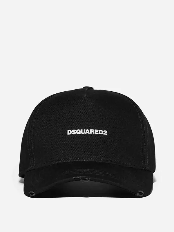 Dsquared2 Cotton Canvas Baseball Cap - Straight Jeans