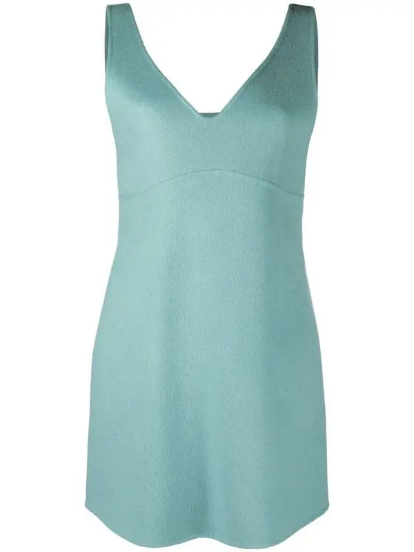 P.a.r.o.s.h Wool Mini Dress - Blue