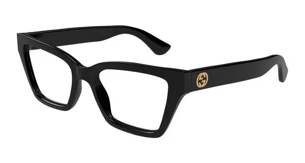 Gucci Rectangle Eyeglasses Gg1715o - Black Black Transpare