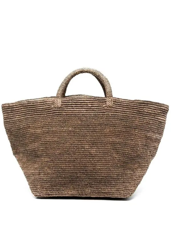 IBELIV Vanilla Raffia Bag - Brown