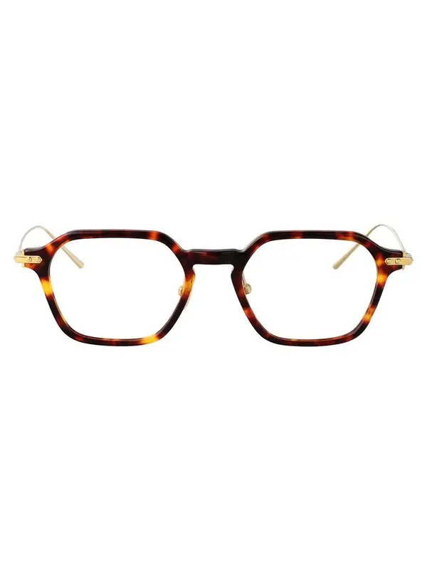 Linda Farrow Renzo Optical Glasses - Darkt-shell/lightgold/
