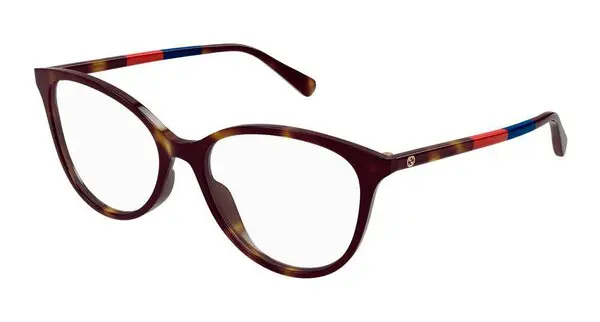 Gucci Full Rim Eyeglasses - Havana Havana Transpa