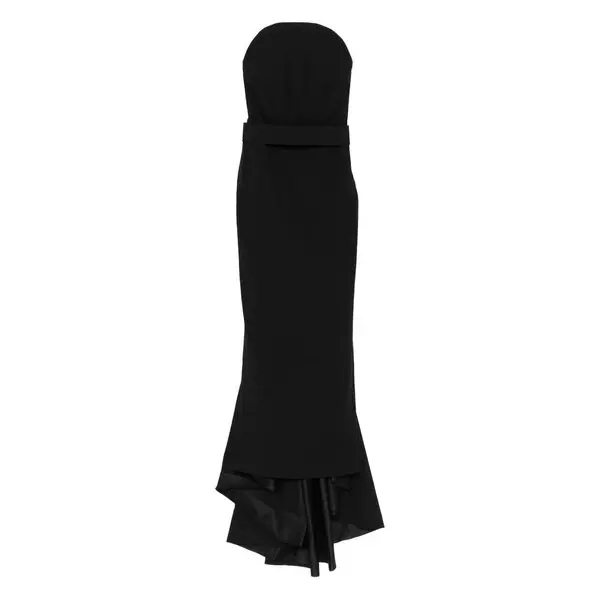 Solace London Fitted Bodice Dress - Black