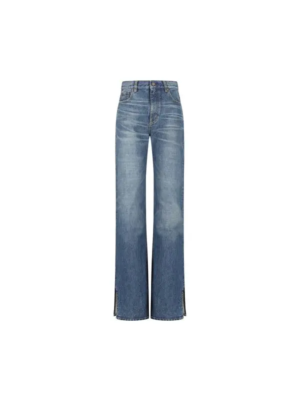 Chloé Wide-leg Organic Cotton Pants - Faded Indigo