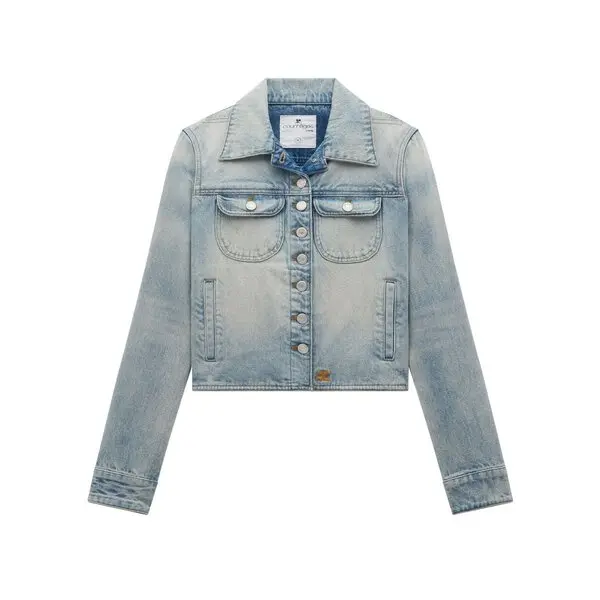 COURREGES Denim Jacket - Light Blue Wash