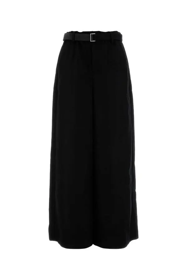 Sacai Wide-leg Pants - Black