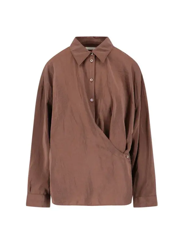 LEMAIRE Button Down Shirt - Brown