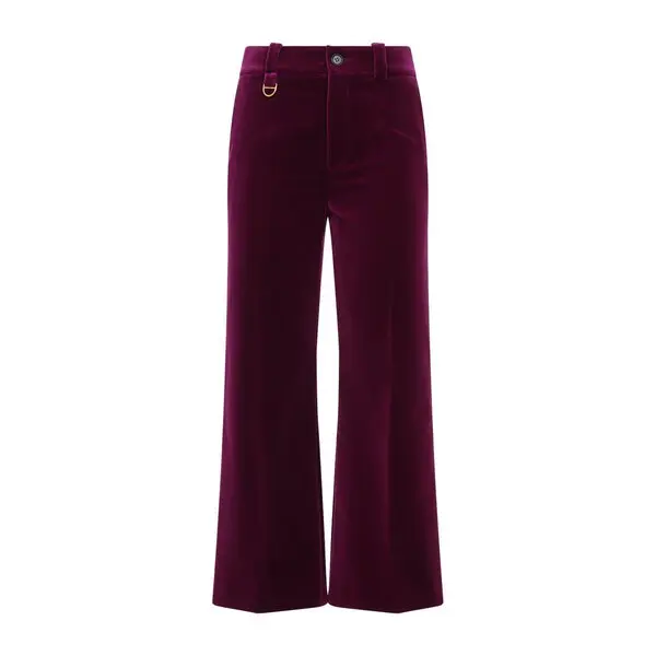 Chloé Wide Flare Cotton Pants