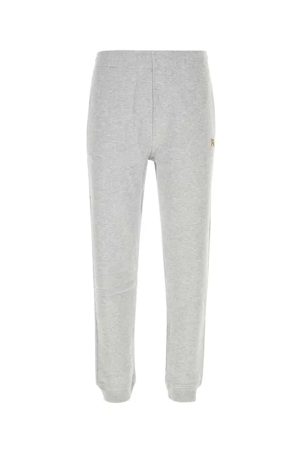 Maison Kitsuné Melange Cotton Joggers - Grey