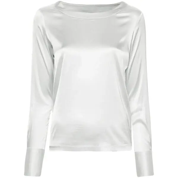 MAZZARELLI Boat Neck Shirt - Grey