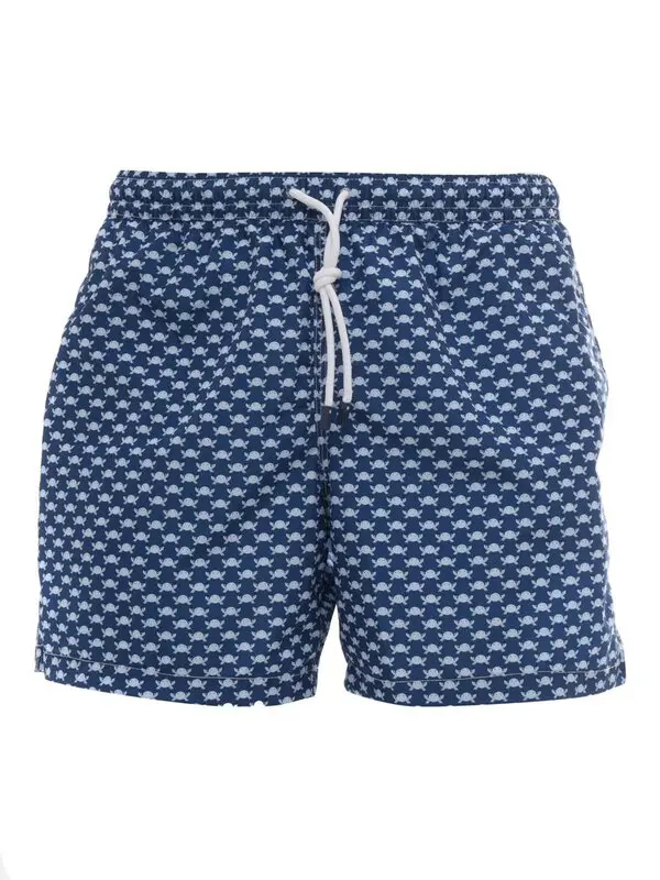 Fedeli Woven Swim Trousers - Blue
