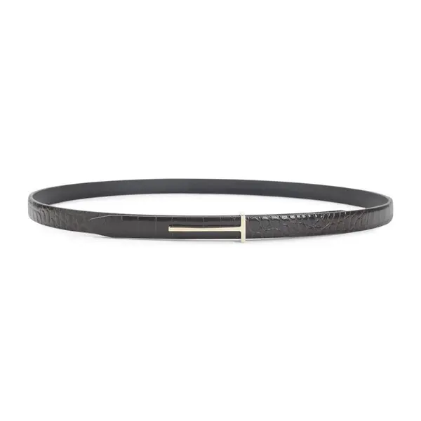 TOM FORD Calf Leather Belt - Brown