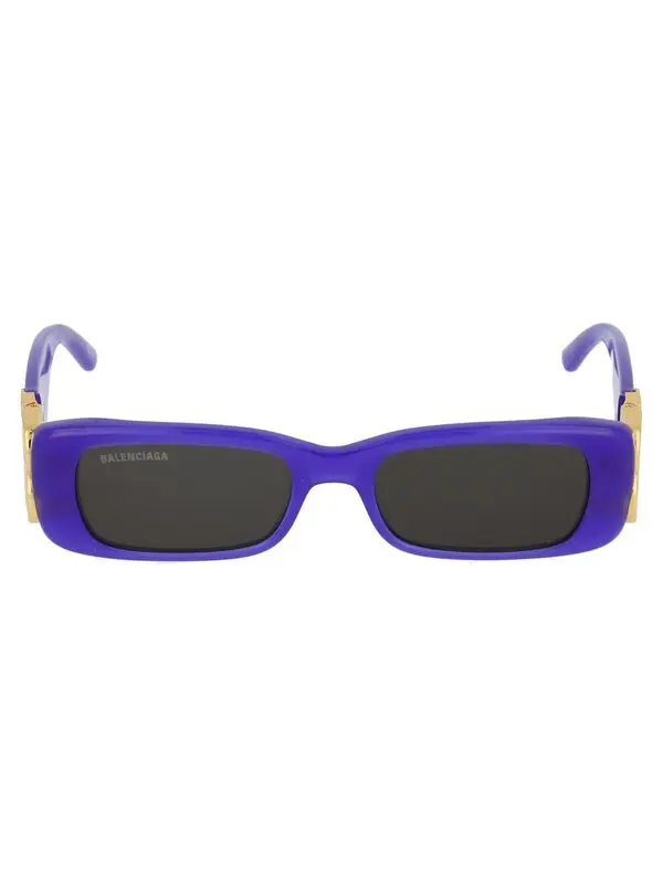 Balenciaga Bb0096s Sunglasses - 004 Violet Gold Grey