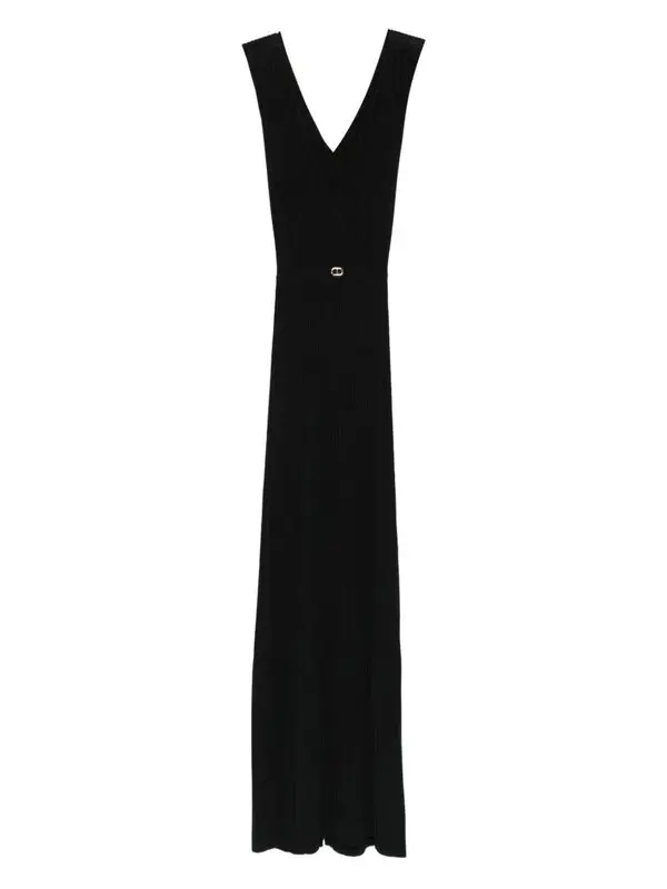 TWINSET V-neck Midi Dress