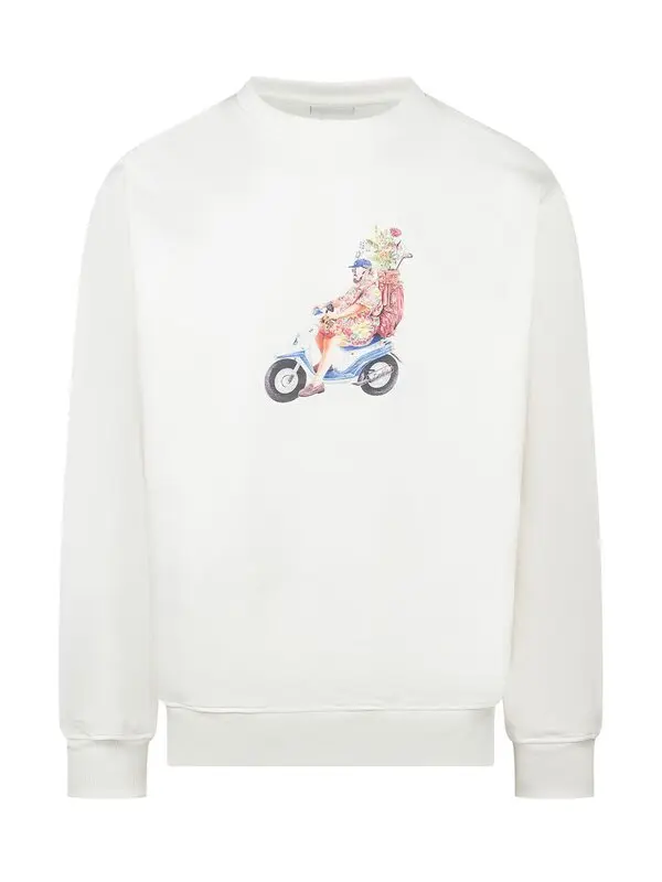 Drole De Monsieur Printed Cotton Sweatshirt