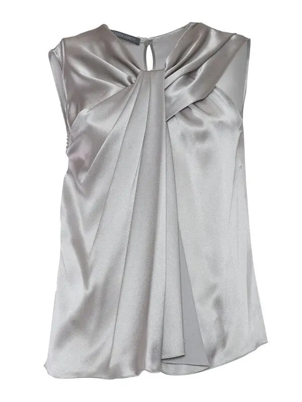 Alberta Ferretti Top - Gray