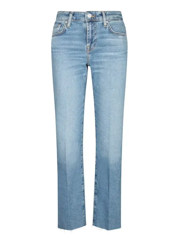 7 For All Mankind Mid-rise Straight Jeans