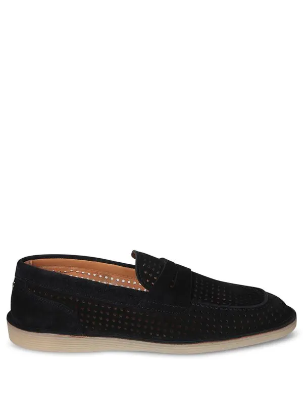 Dolce & Gabbana Florio Suede Loafers - Black