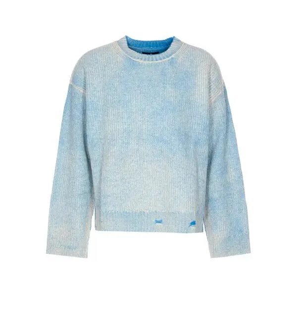 REPRESENT Cotton Jersey Sweater - Blue