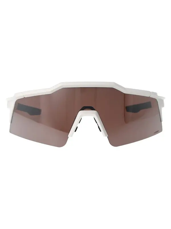 100% Speedcraft Sl Sunglasses - Matte White - Hiper Silver Mirror Lens