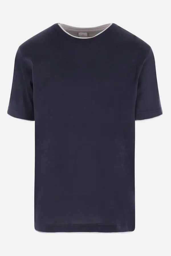 Eleventy T-shirts And Polos - Blue+light Gray