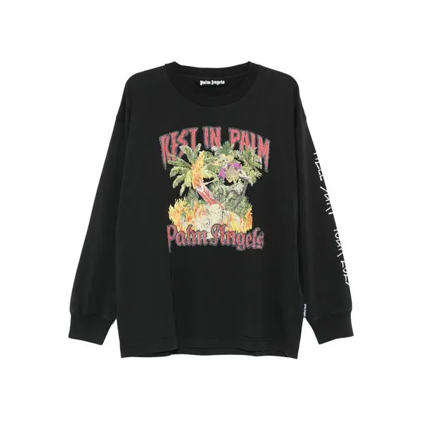 Palm Angels T-shirts - Black